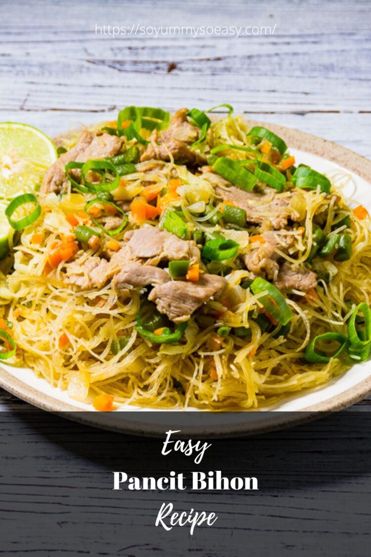 Pancit Bihon (Filipino Rice Noodles) – So Yummy! So Easy!